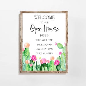 Welcome to Our Open House Real Estate Open House Sign Selling Home ...