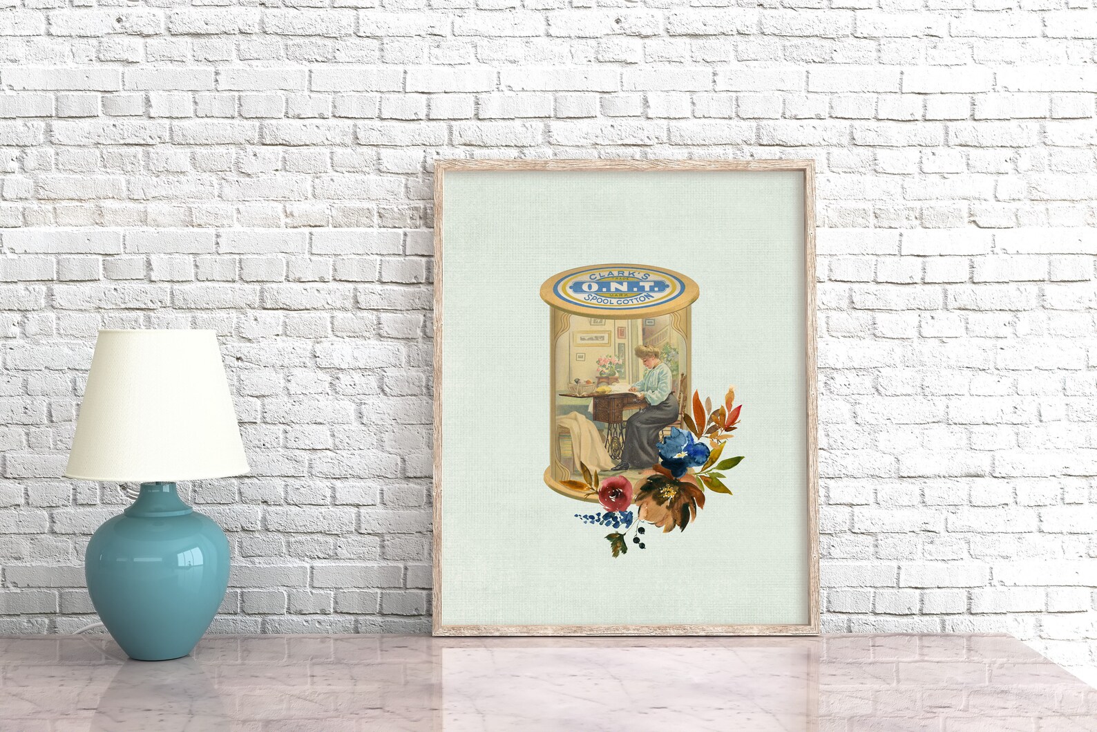 Vintage Spool Printable Sewing Print Craft Room Vintage Decor | Etsy