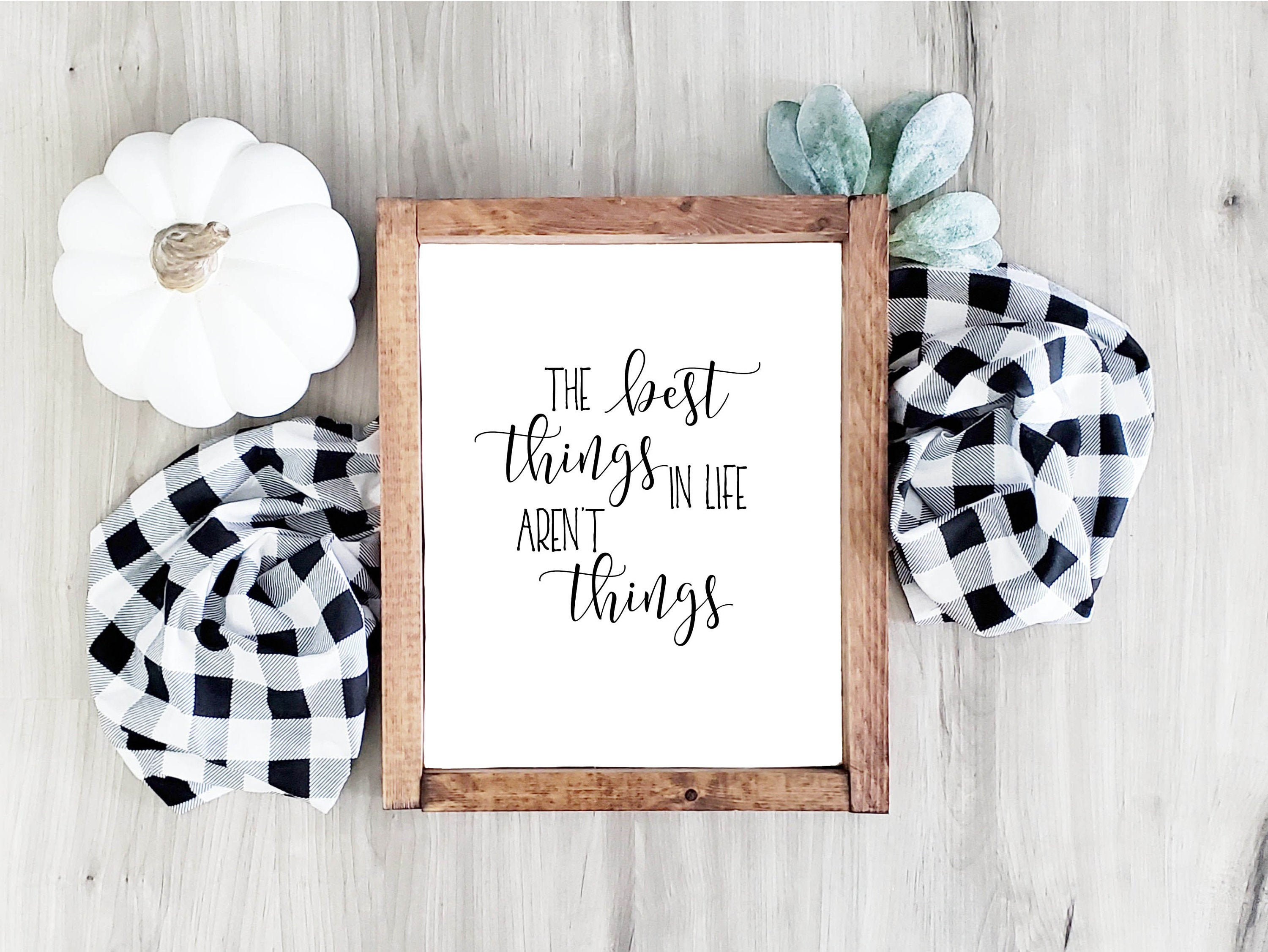 The Best Things in Life Aren't Things Printable Quote Minimalist Decor ...
