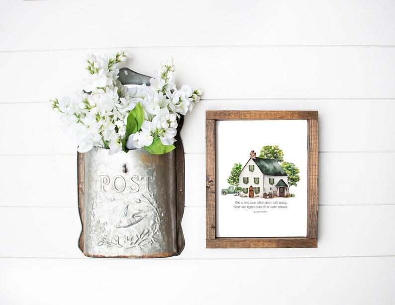 Spring Quote Printable Farmhouse Sign 5x7 8x10 11x14 16x20 - Etsy