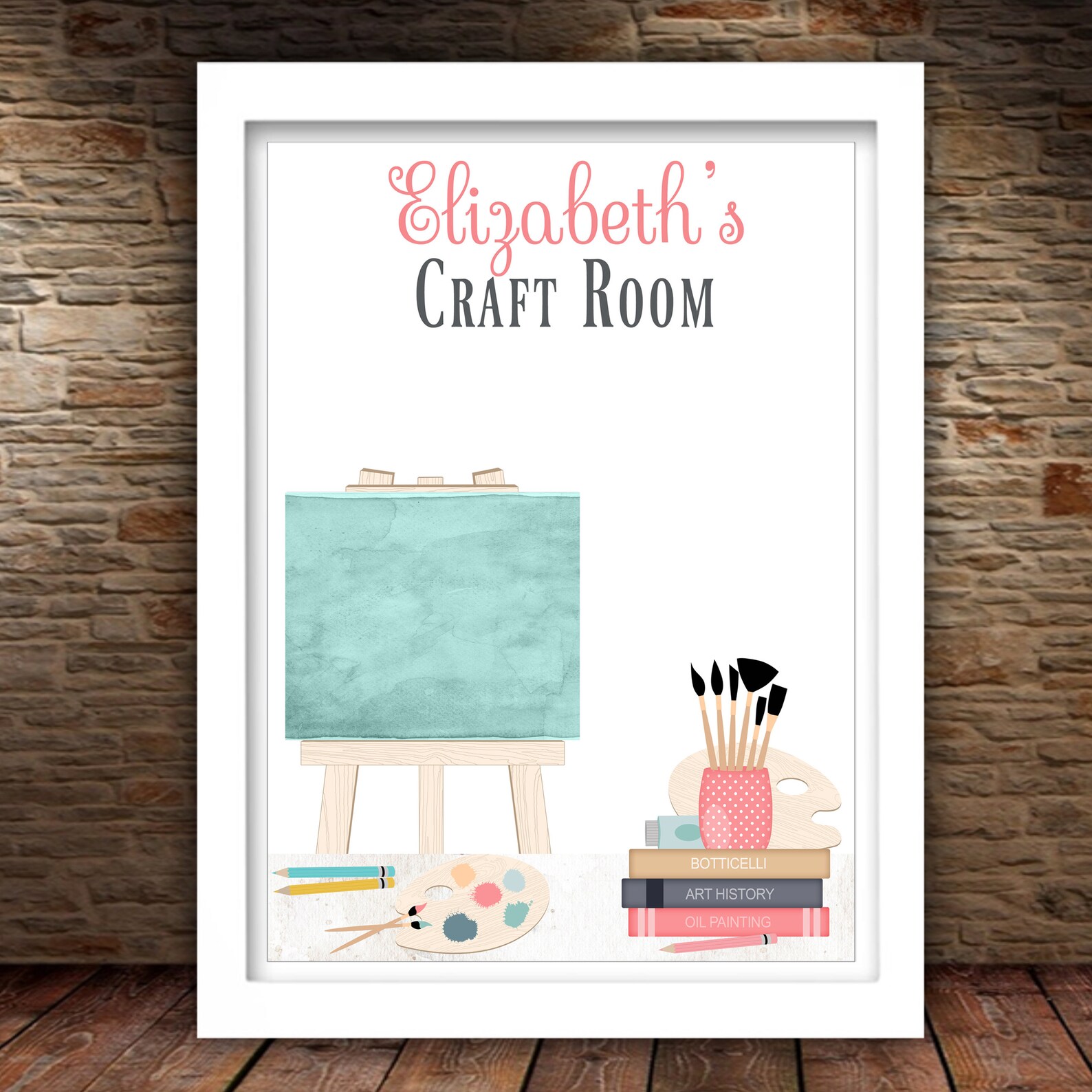 Craft Room Printable Personalized Art Room Sign Art Supplies - Etsy