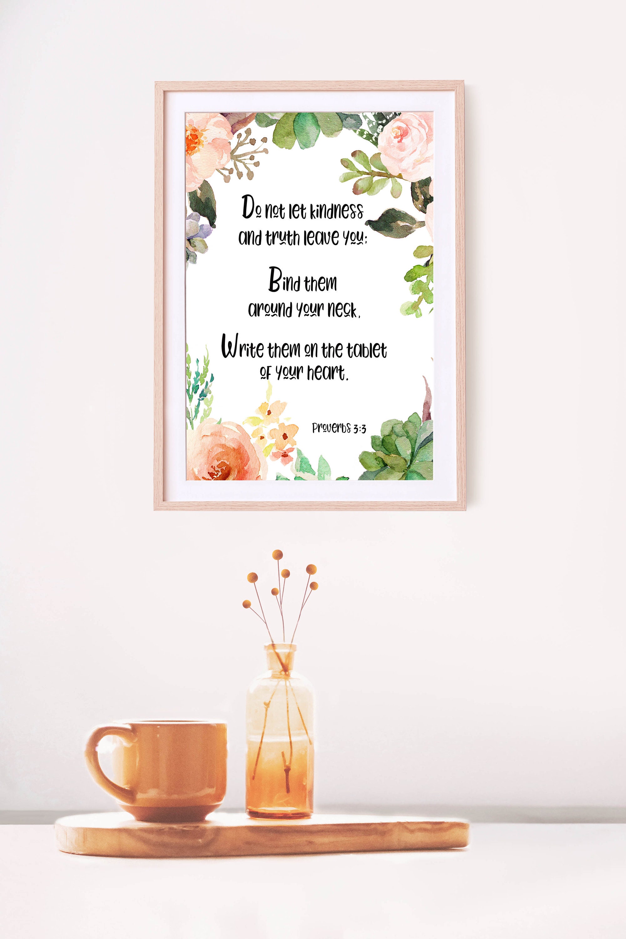 Proverbs 3:3 Printable Scripture Art Bible Verse Art - Etsy