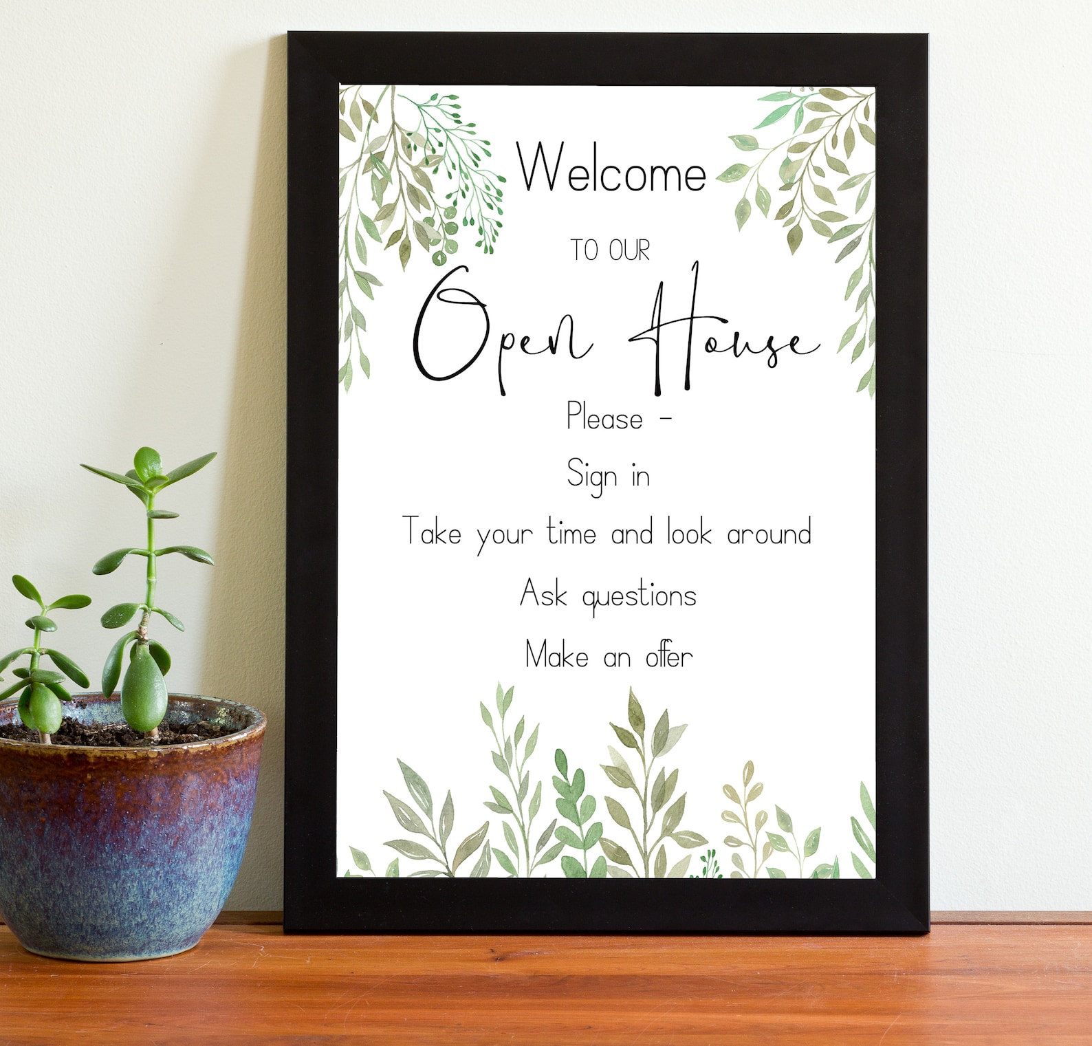 Welcome to Our Open House Real Estate Open House Sign Selling | Etsy