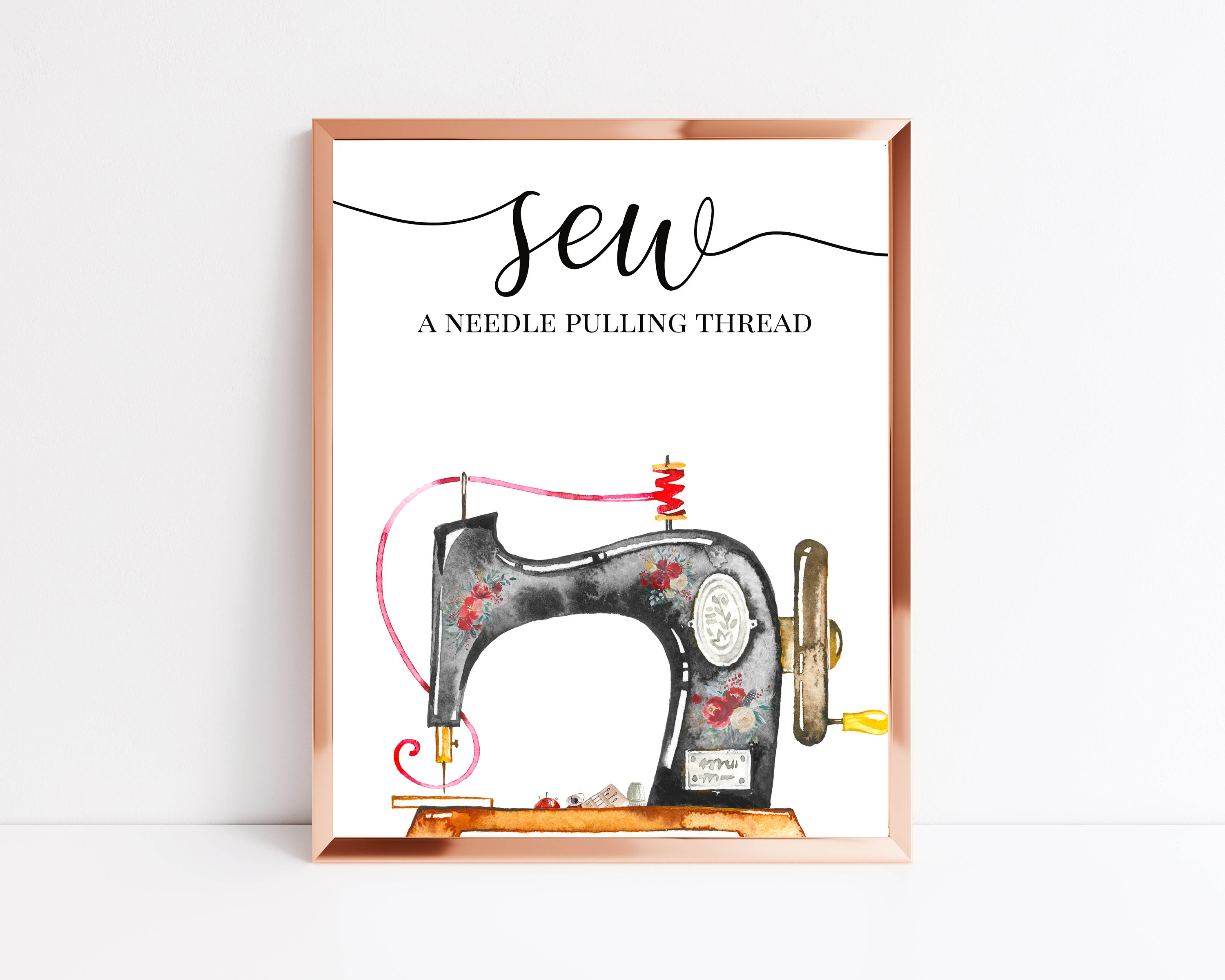 Sew A Needle Pulling Thread Craft Room Printable Craft Room - Etsy Canada