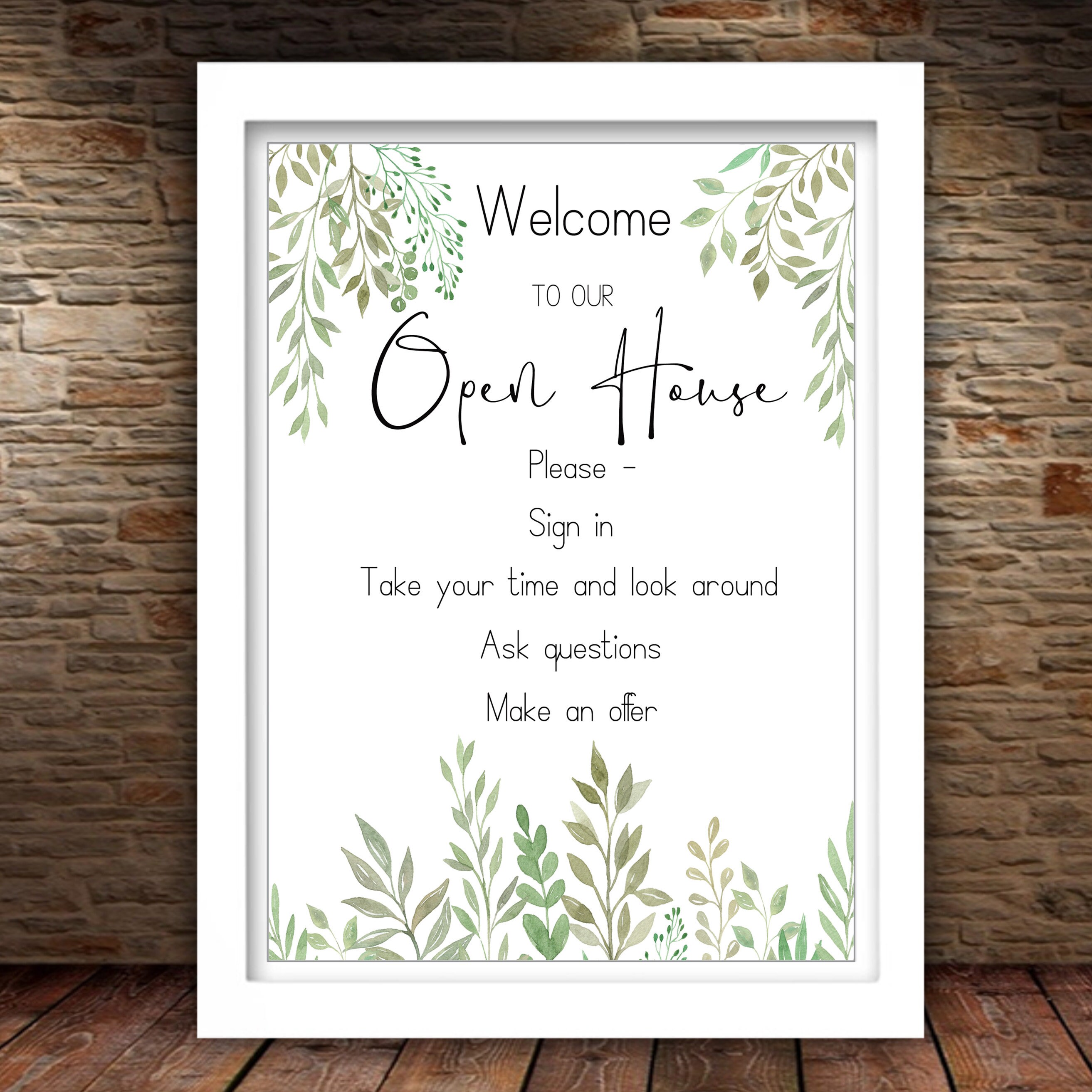 Welcome to Our Open House Real Estate Open House Sign Selling | Etsy