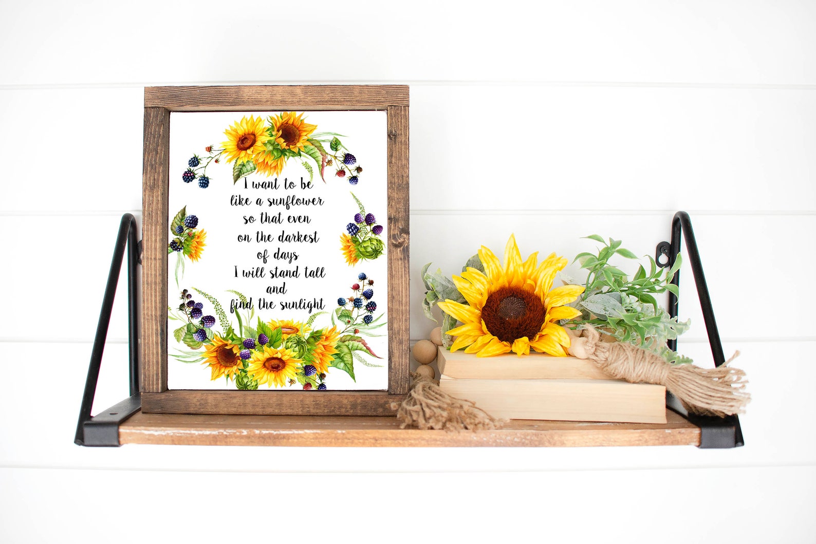 I Want to Be A Sunflower Printable Quote 5x7 8x10 11x14 16x20 - Etsy