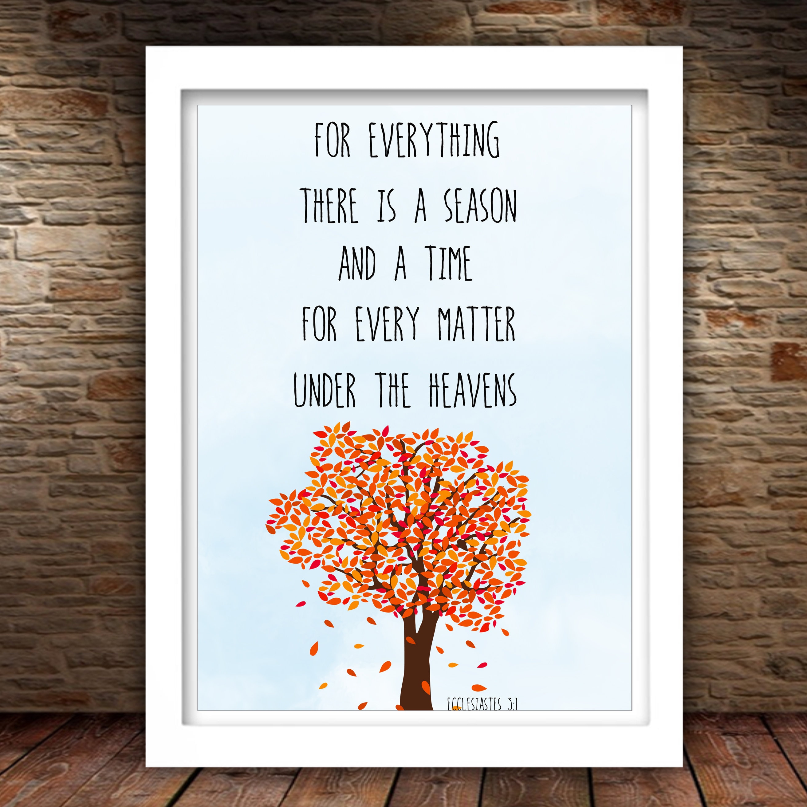 For Everything There Is A Season Printable Bible Verse | Etsy For Everything There Is A Season Printable Bible Verse | Etsy
