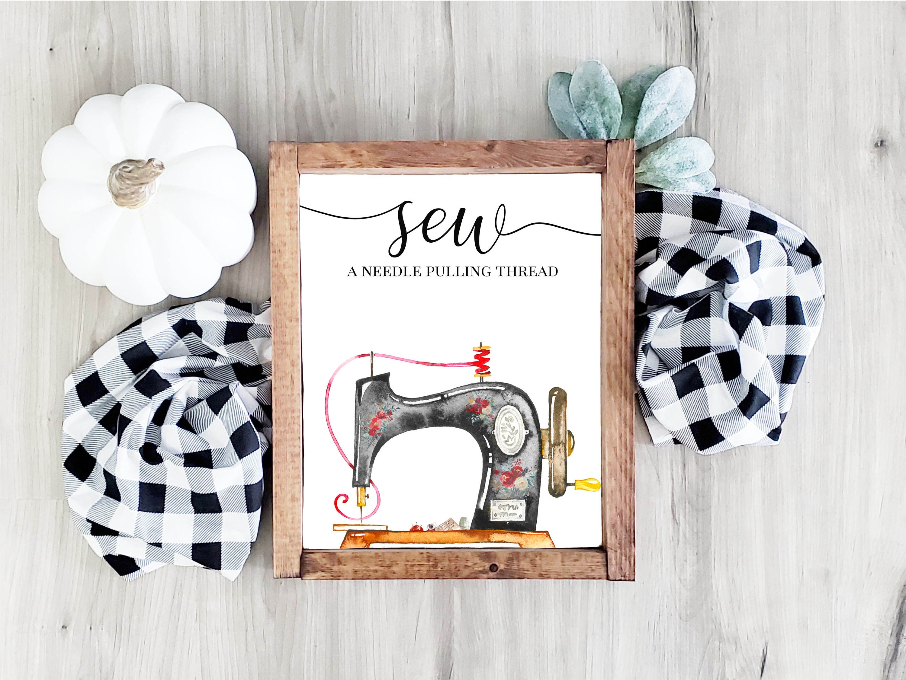 Sew A Needle Pulling Thread Craft Room Printable Craft Room | Etsy Canada