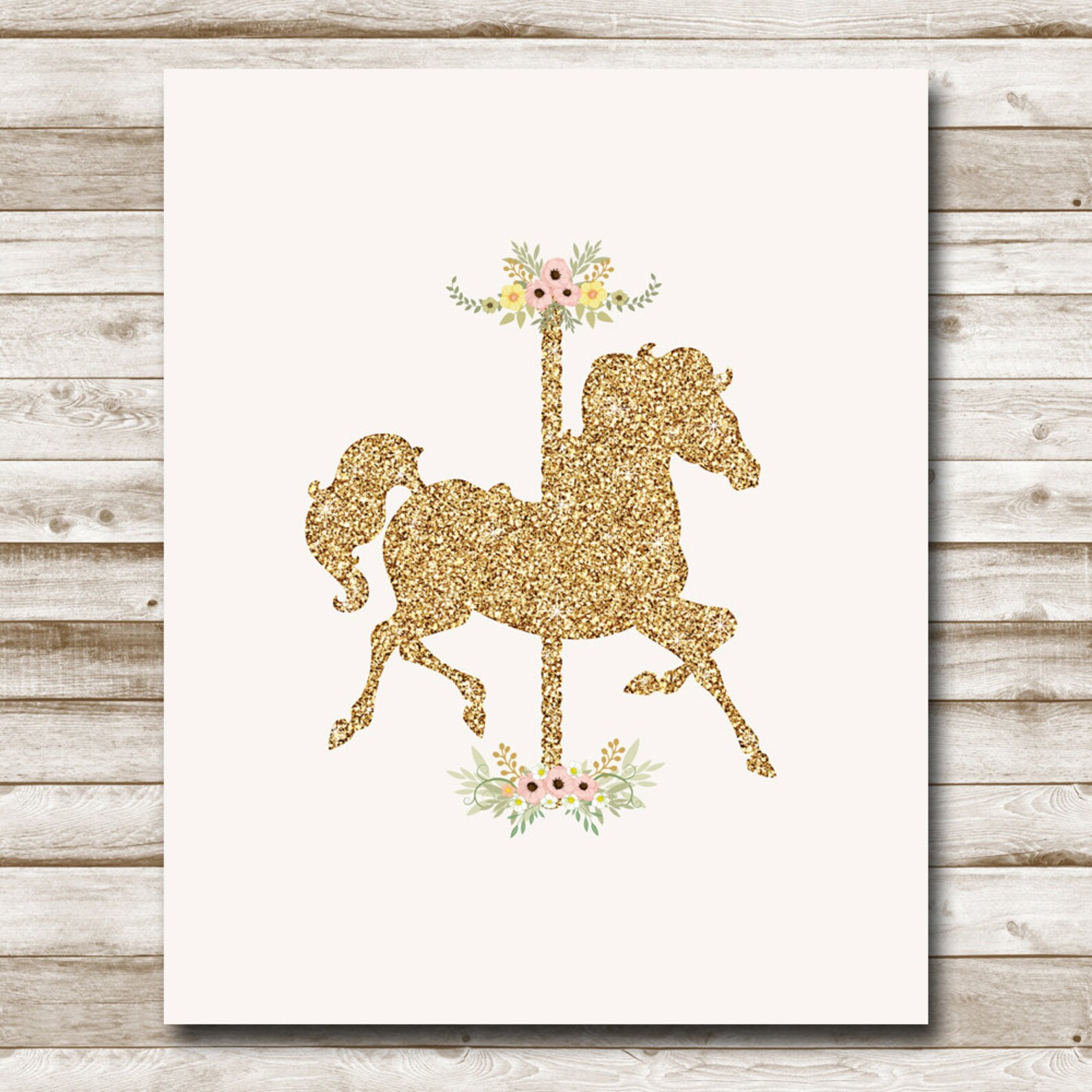 Carousel Horse Printable Nursery Carousel Horse Print Nursery - Etsy