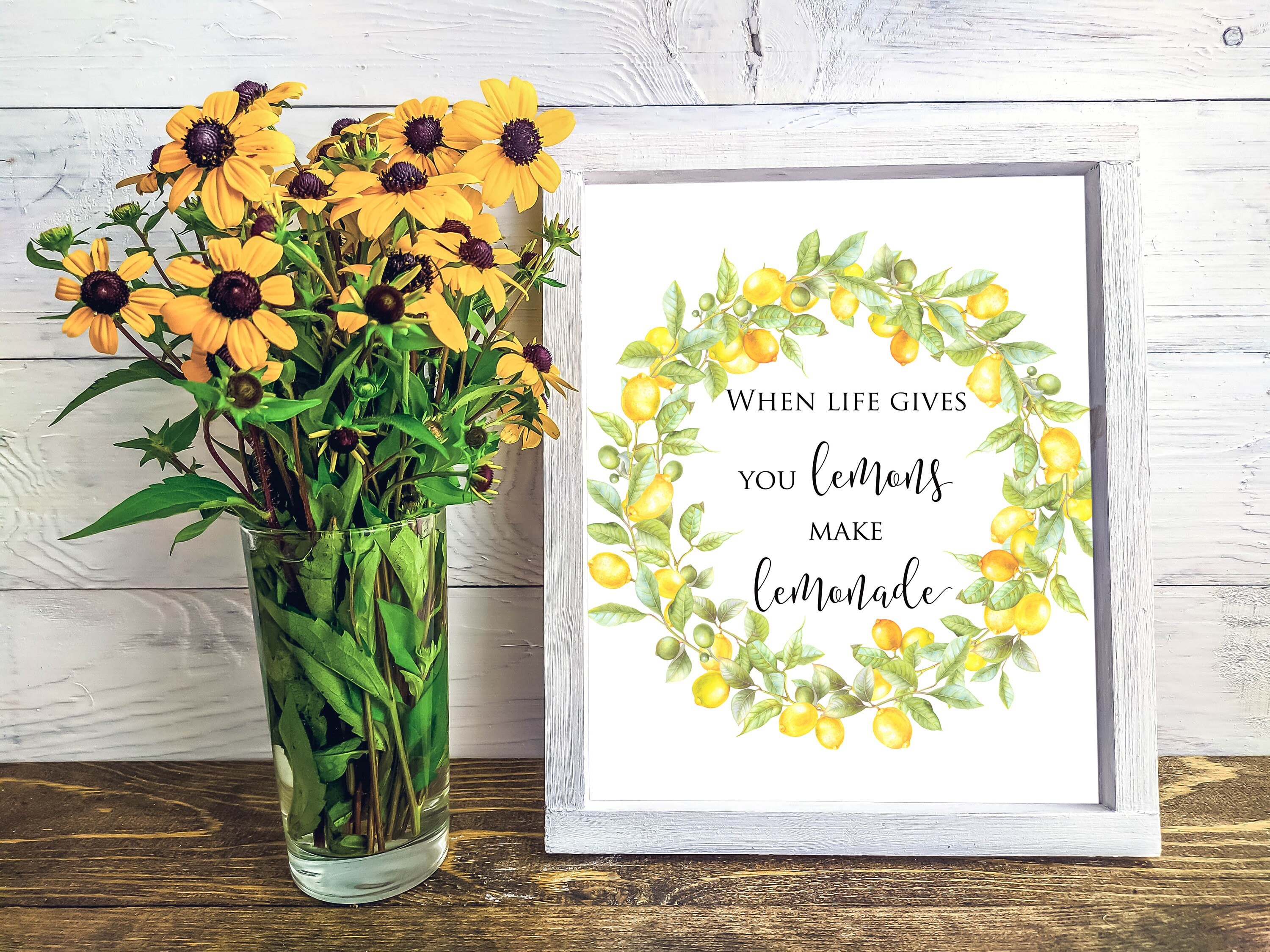 When Life Gives You Lemons Make Lemonade Printable Wall Art ...