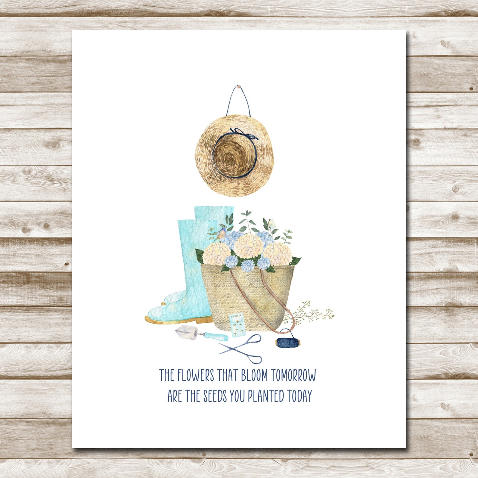 The Flowers That Bloom Tomorrow Are the Seeds You Planted - Etsy