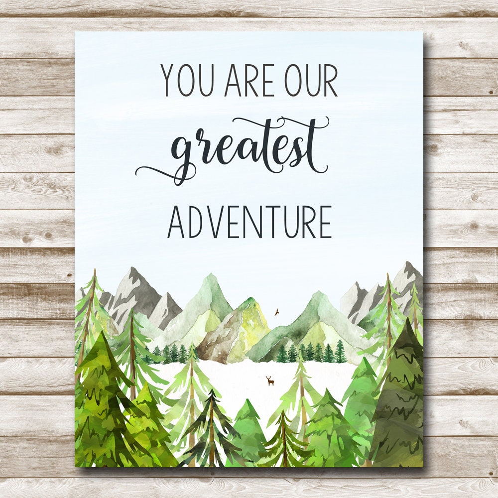 You Are Our Greatest Adventure Printable Nursery Decor | Etsy