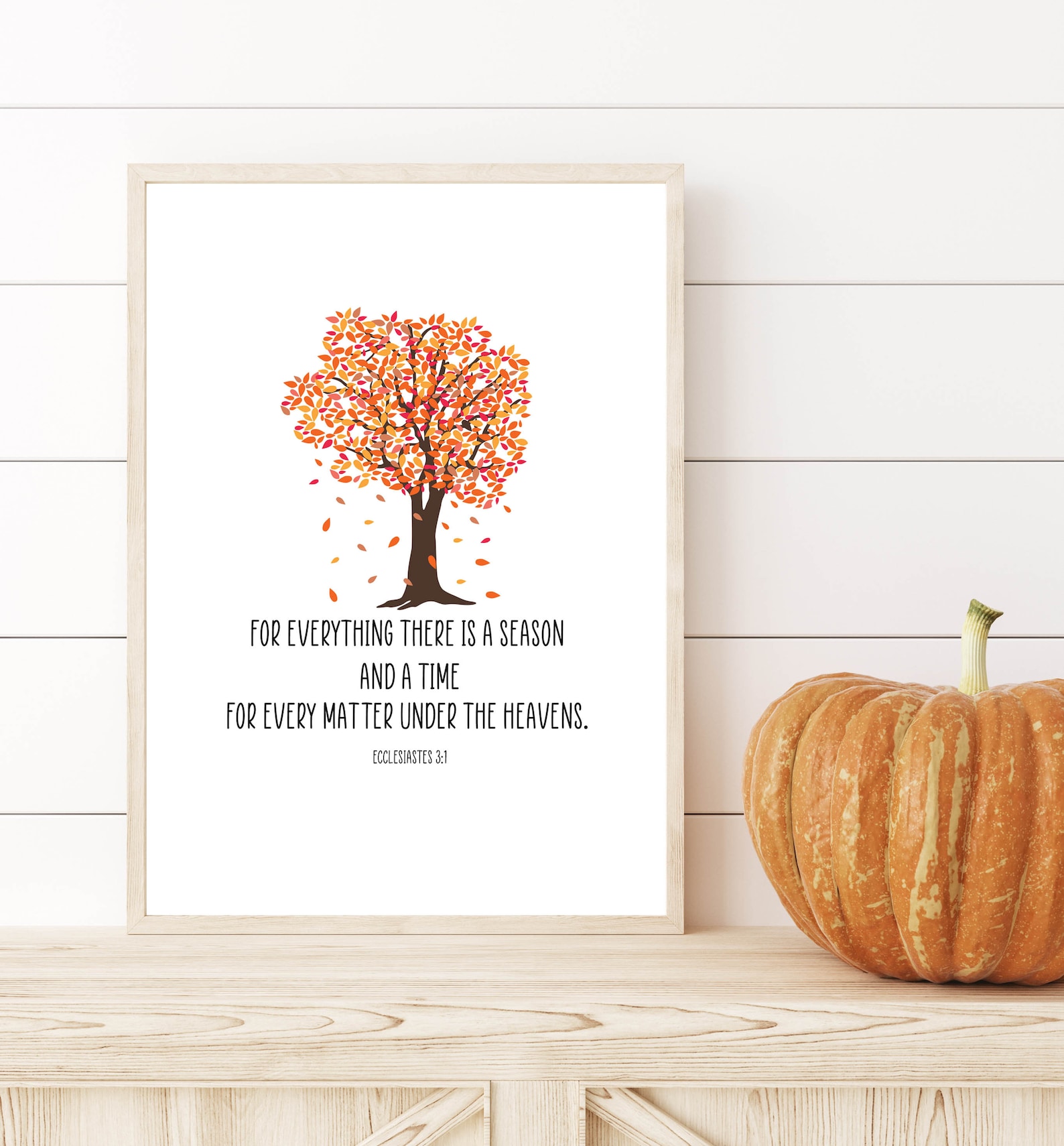 For Everything There is A Season Printable Bible Verse Signs | Etsy