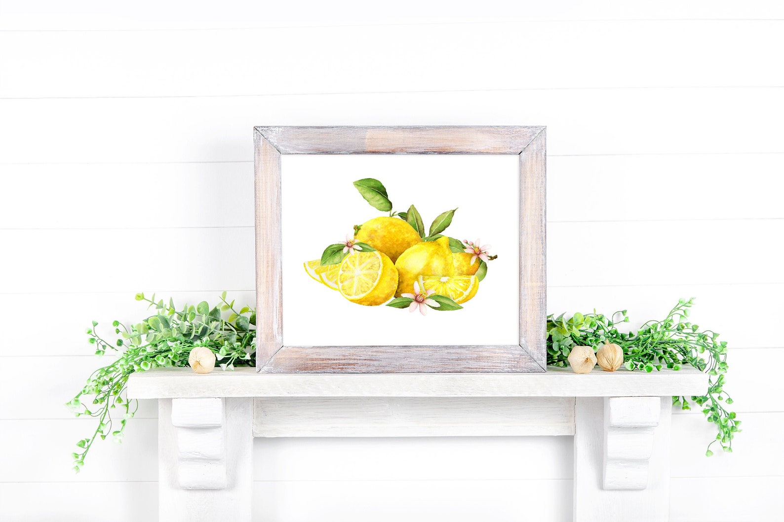 Lemon Printable Lemon Bunch Kitchen Sign 5x7 8x10 11x14 16x20 Lemon ...