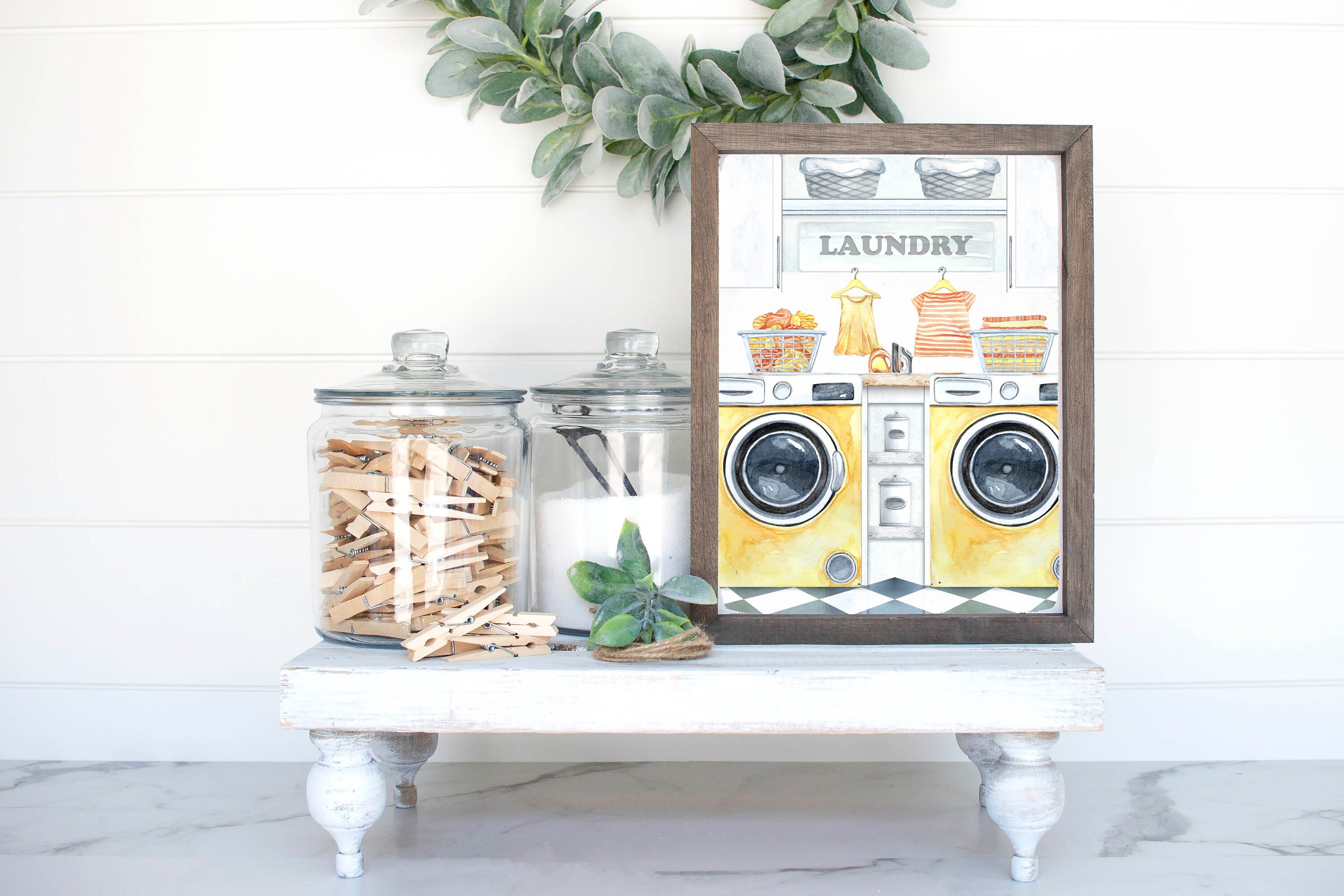 Laundry Printable Laundry Room Wall Art Vintage Decor Home - Etsy