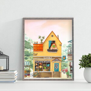 Book Shop Sign Printable Books Decor Sign Whimsical Decor 5x7 8x10 ...