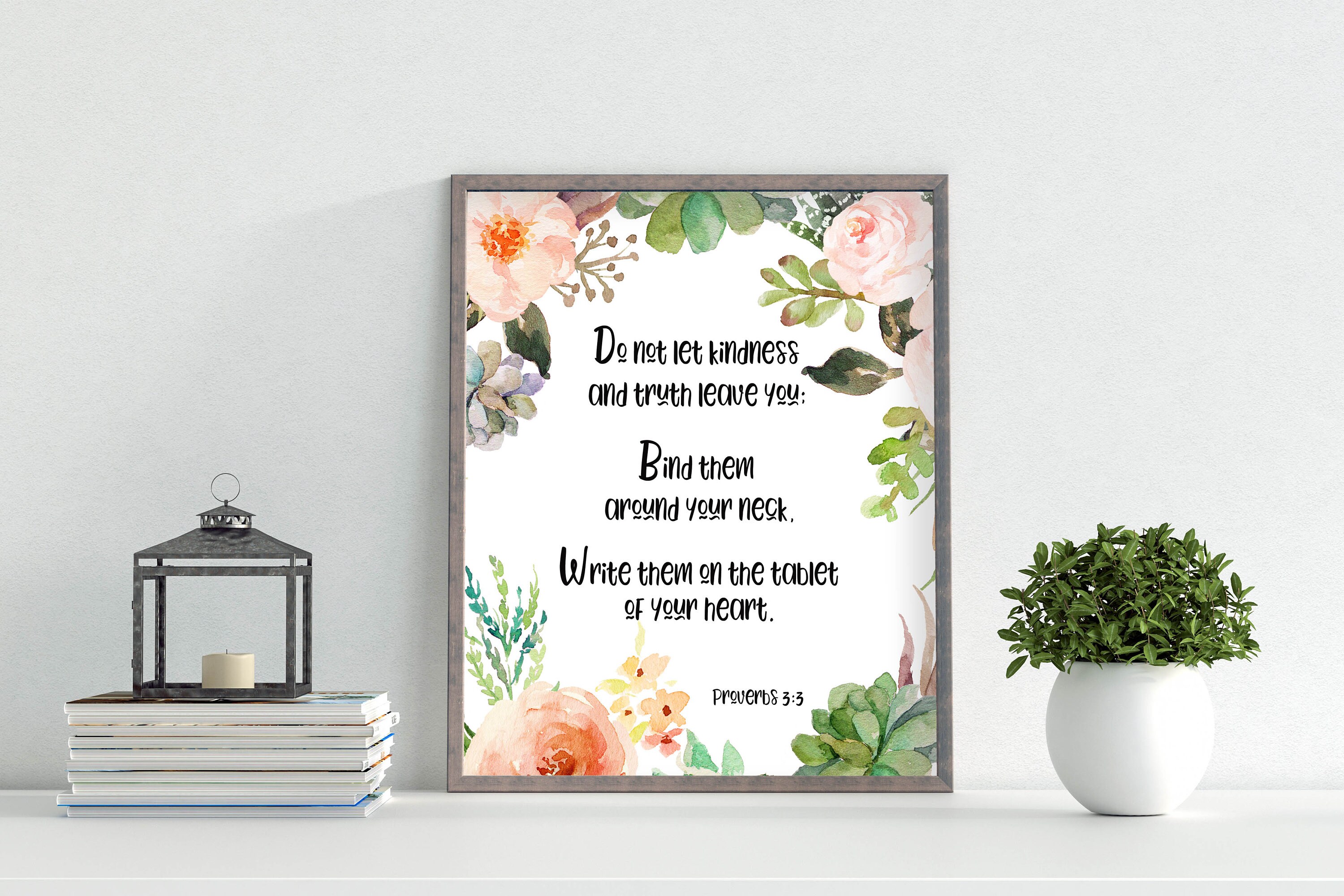 Proverbs 3:3 Printable Scripture Art Bible Verse Art - Etsy