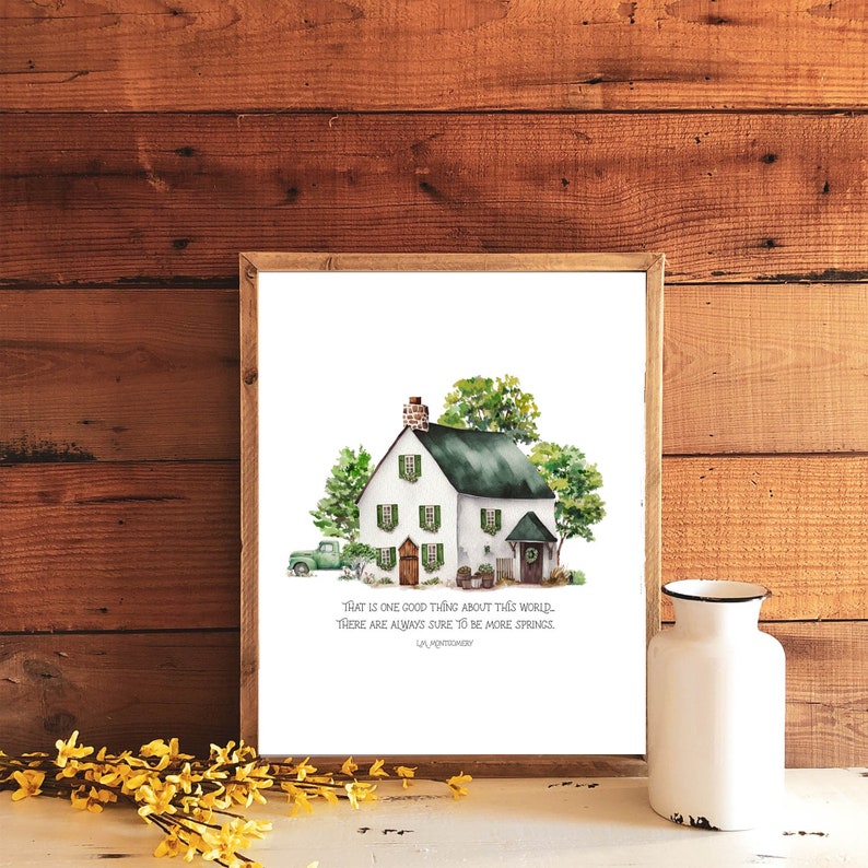Spring Quote Printable Farmhouse Sign 5x7 8x10 11x14 16x20 - Etsy