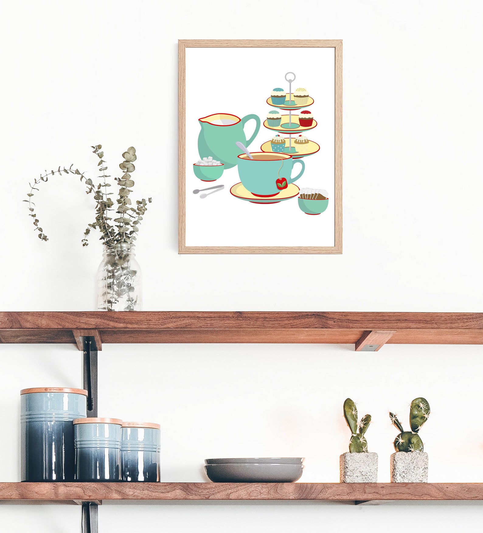 Vintage Tea Printable Kitchen Printable Wall Art Retro Kitchen - Etsy