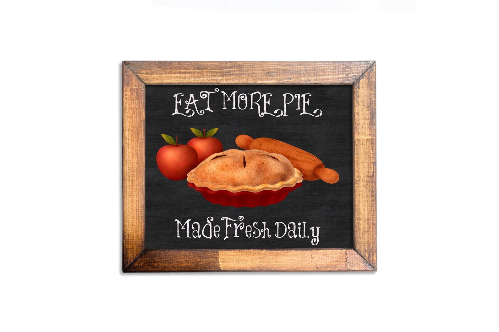 Eat More Pie Printable Wall Art Made Fresh Daily 5x7 8x10 - Etsy