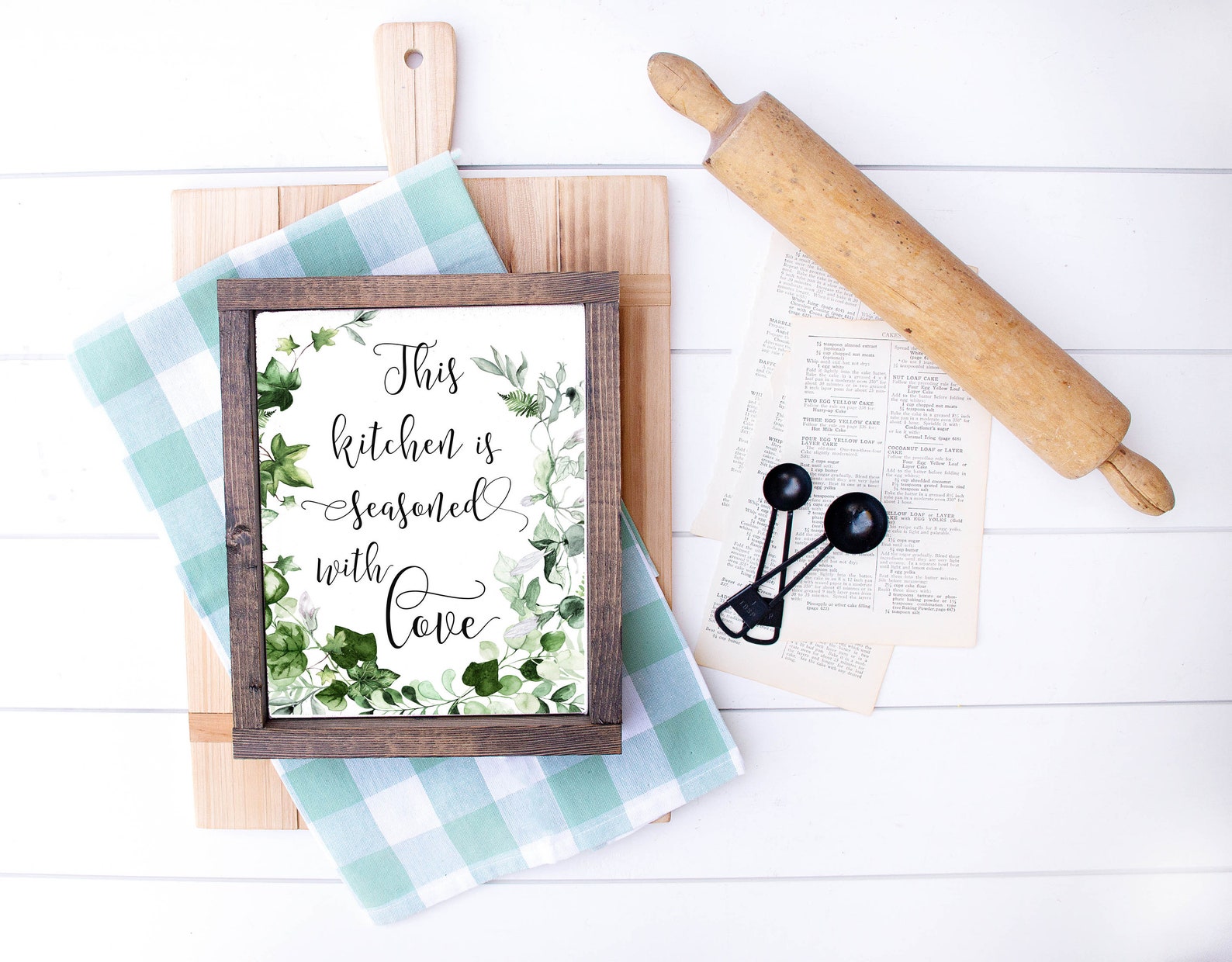 This Kitchen is Seasoned With Love Kitchen Printable Art - Etsy