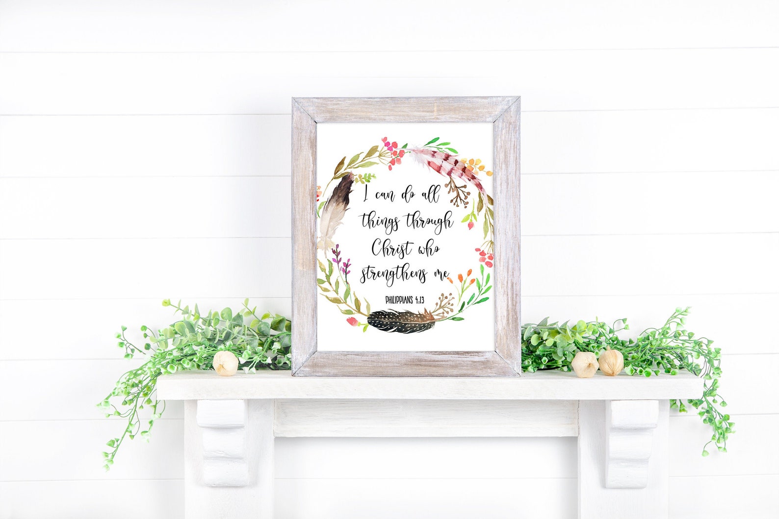 Philippians 4:13 Printable Bible Verse Print Home Decor - Etsy