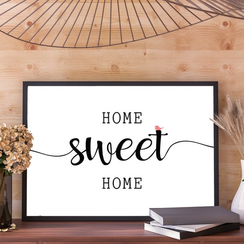 Welcome Home Printable Wreath Wall Art Print Home Decor 5x7 - Etsy