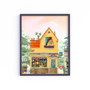 Book Shop Sign Printable Books Decor Sign Whimsical Decor 5x7 8x10 ...