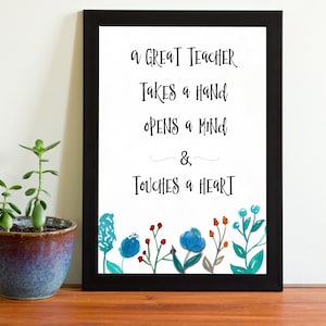 Teacher Printable Teacher Quote Motivational Quote Inspirational Quote ...