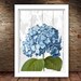 Hydrangea Printable Vintage Rustic Home Decor Flower Wall Art - Etsy