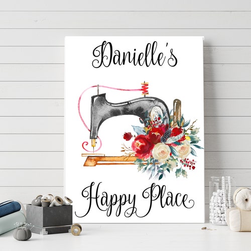 Personalized Sewing and Craft Room Sign Embroidery Decor - Etsy
