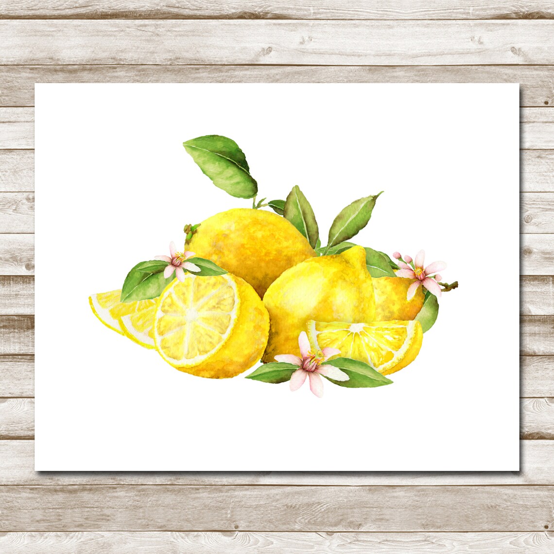Lemon Printable Lemon Bunch Kitchen Sign 5x7 8x10 11x14 16x20 - Etsy