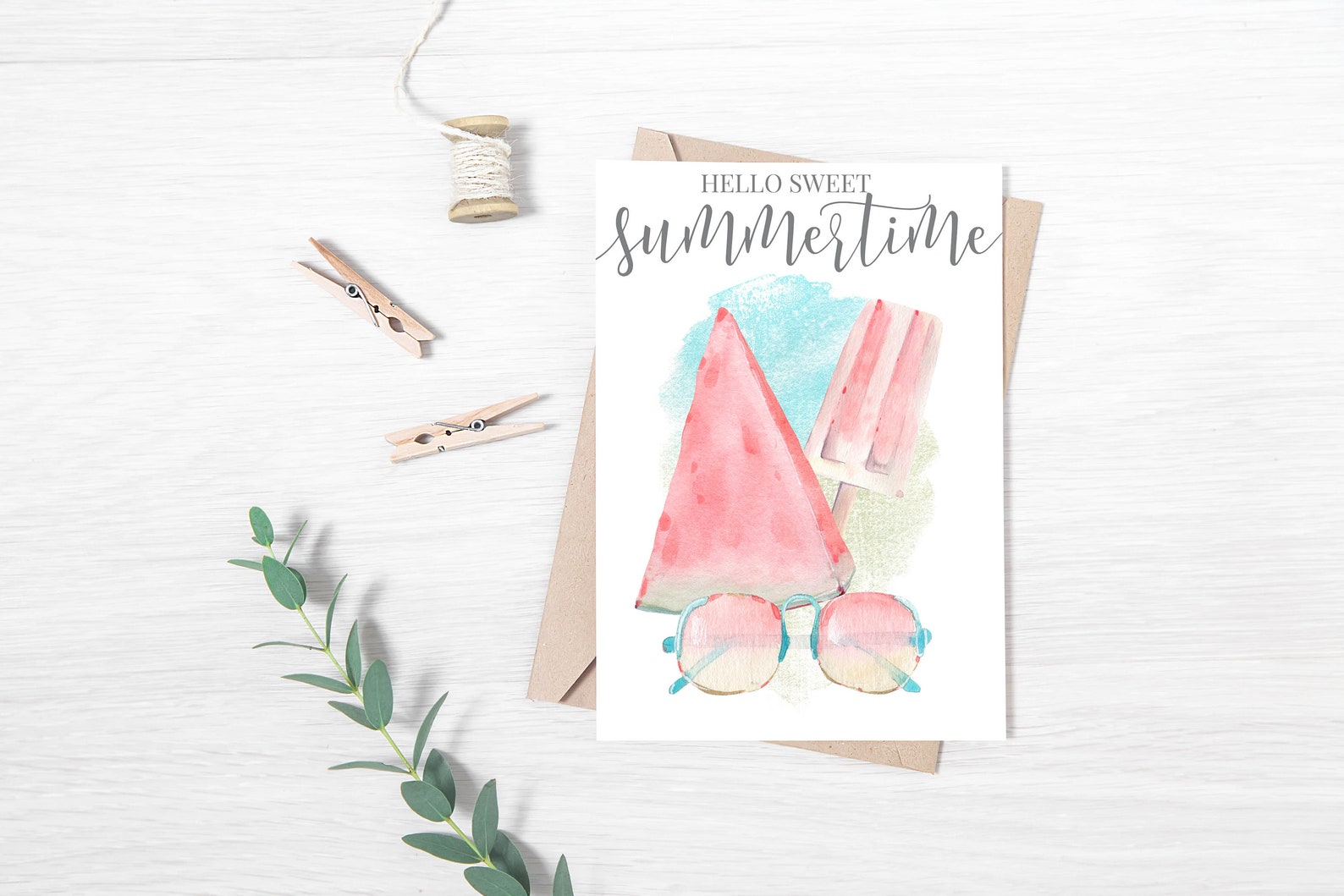 Hello Sweet Summertime Printable Sign Summer Quote Beach House | Etsy
