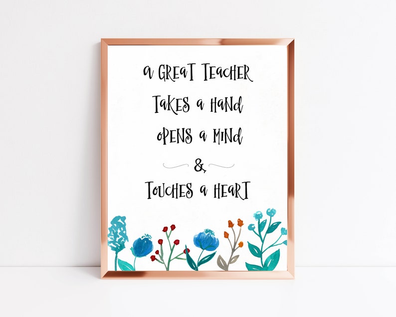 Teacher Printable Teacher Quote Motivational Quote - Etsy
