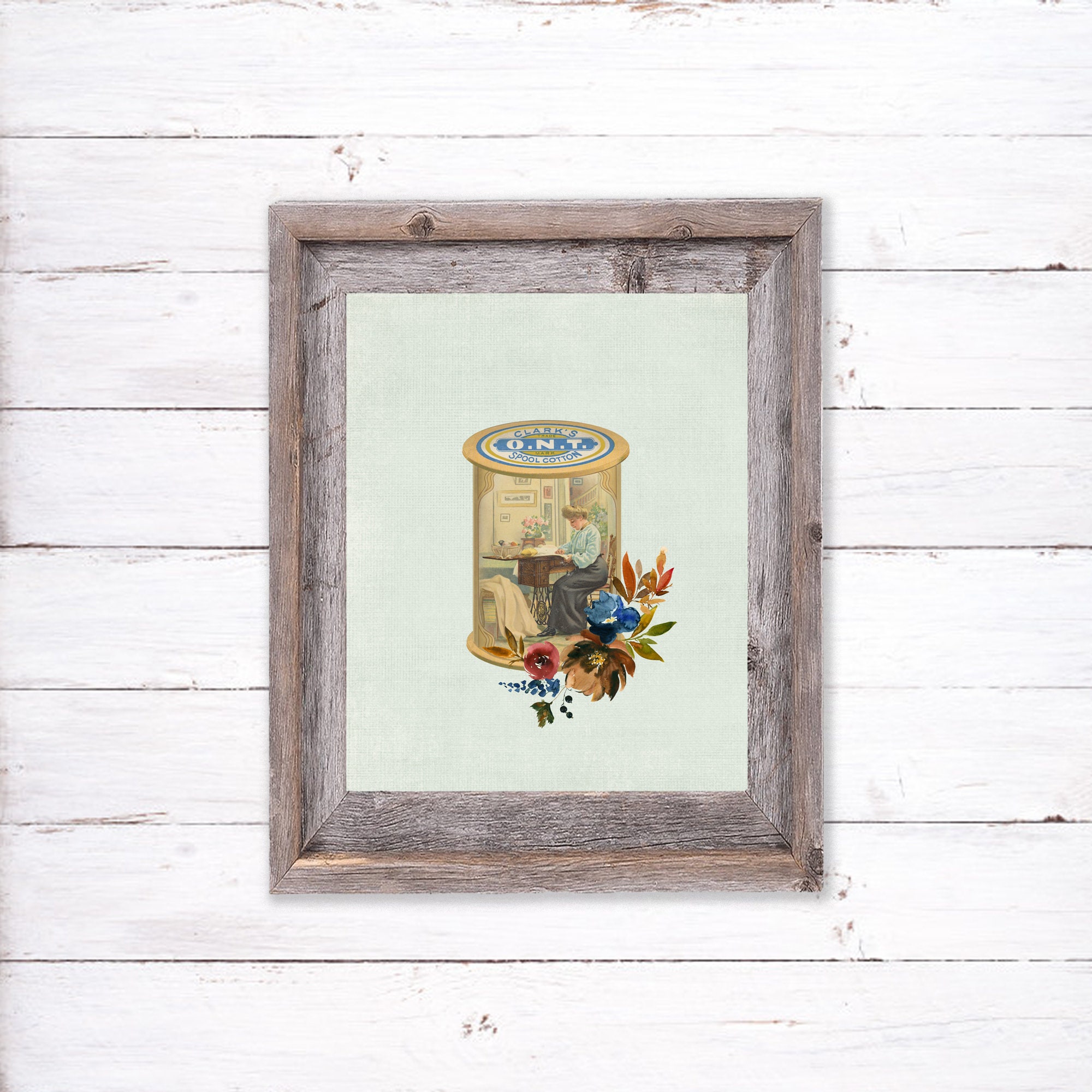 Vintage Spool Printable Sewing Print Craft Room Vintage Decor | Etsy