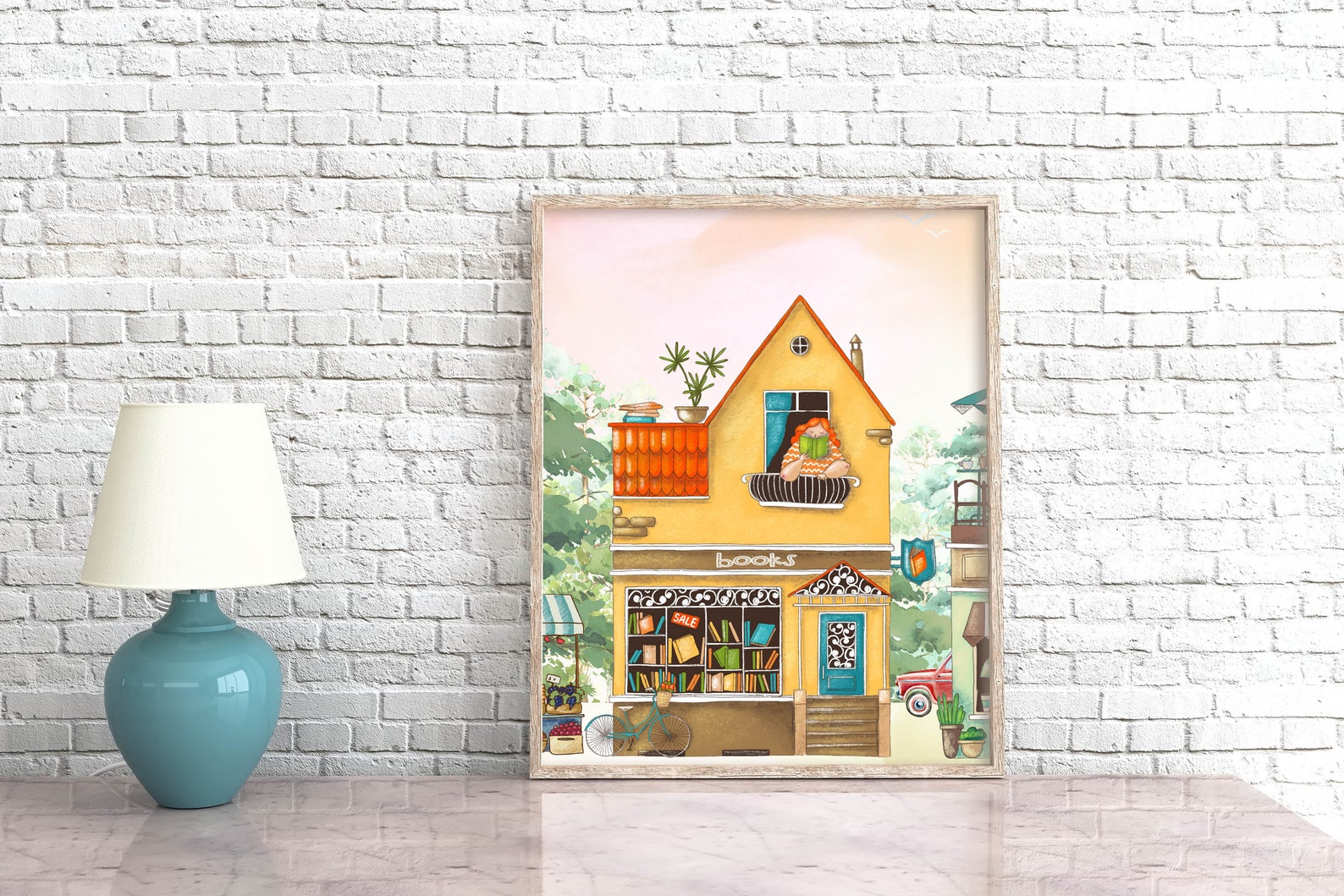 Book Shop Sign Printable Books Decor Sign Whimsical Decor 5x7 - Etsy
