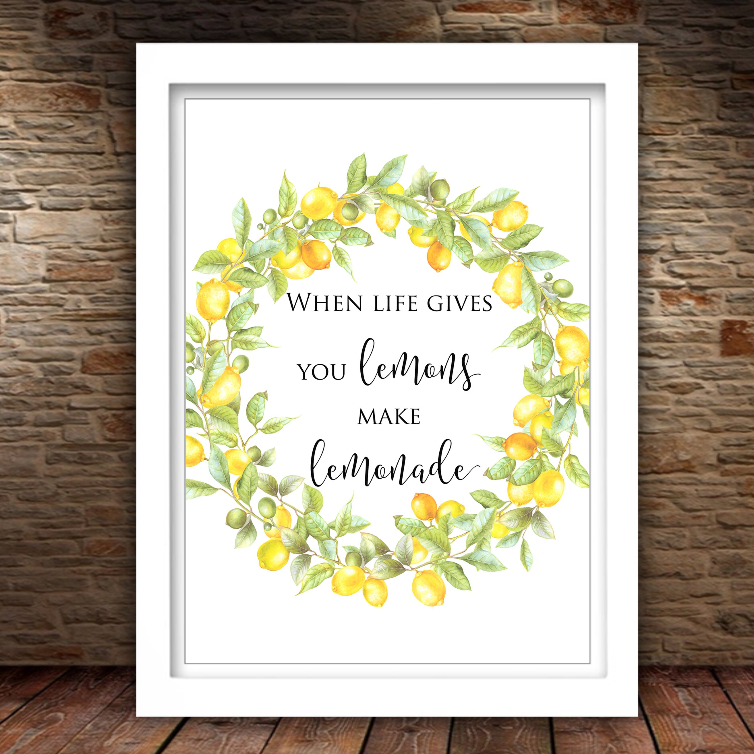 When Life Gives You Lemons Make Lemonade Printable Wall Art ...