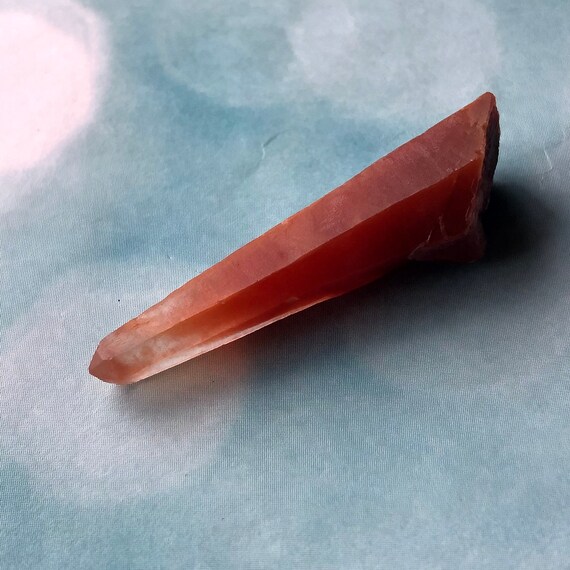 Red Phantom Needle Quartz Iron-included Quartz Crystal Point | Etsy