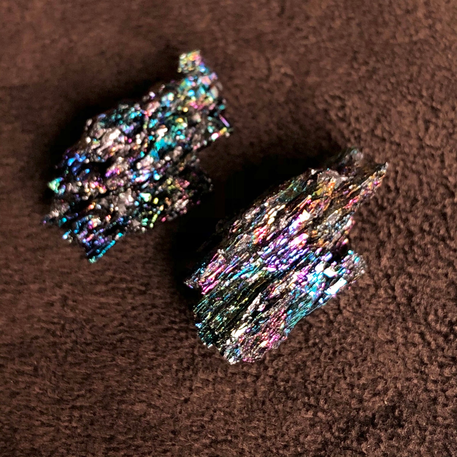 Silicon Carbide Raw Metallic Rainbow Crystal | Etsy