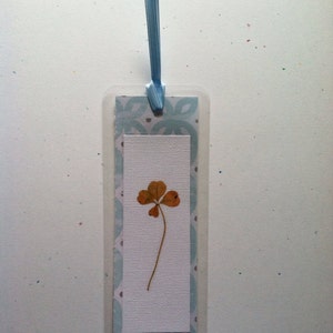 Four-leaf Clover Bookmark - Blue - Etsy
