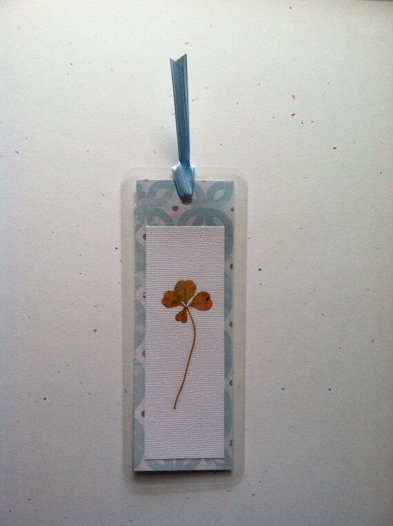 Four-leaf Clover Bookmark Blue - Etsy
