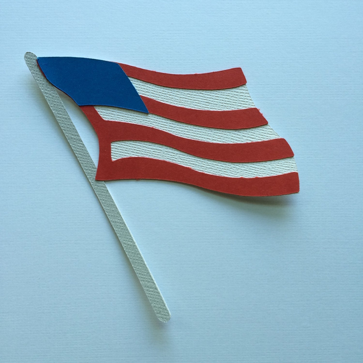 Waving American Flag Paper Piecing - Etsy