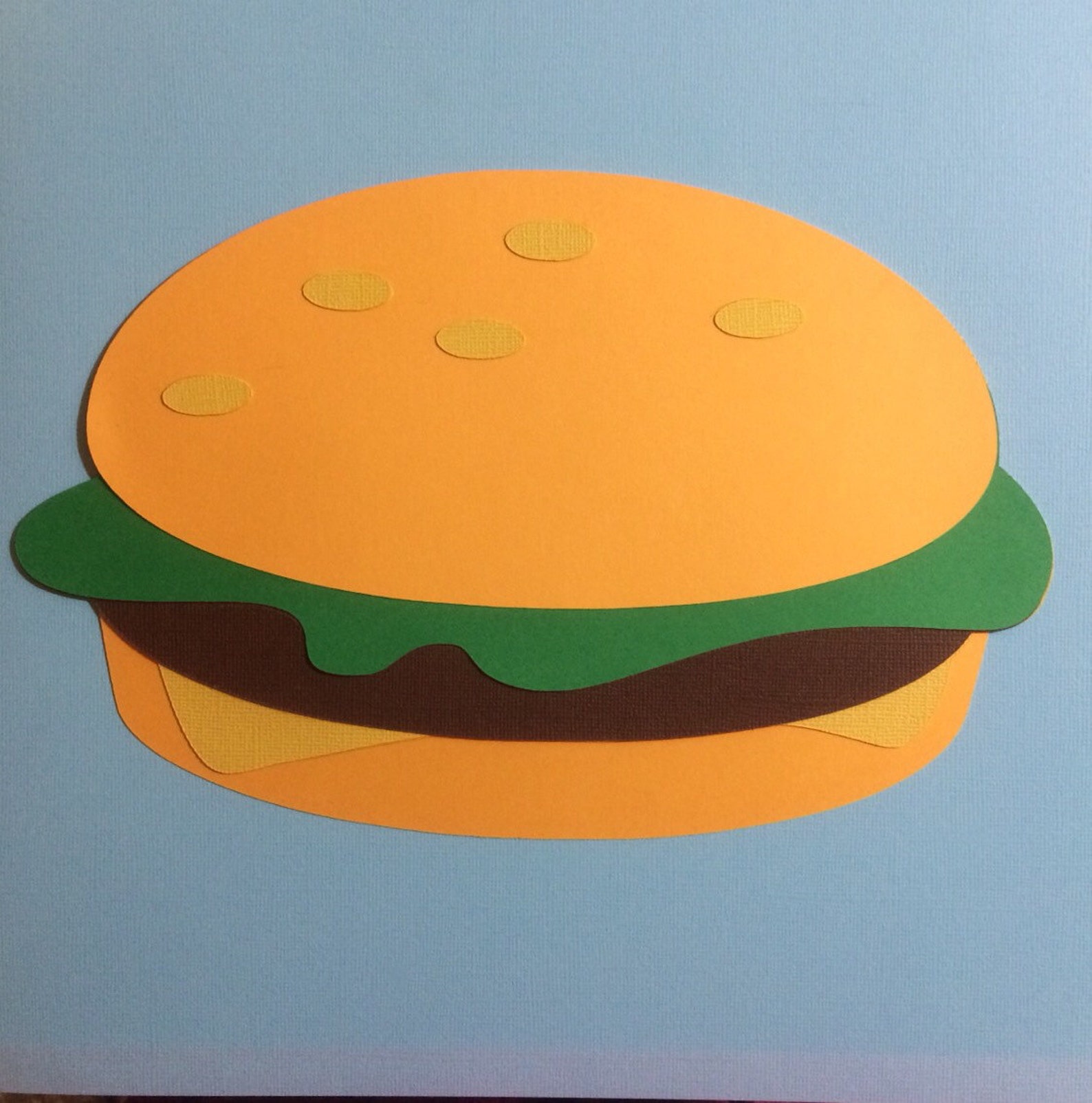 Large Cheeseburger Paper Piecing - Etsy