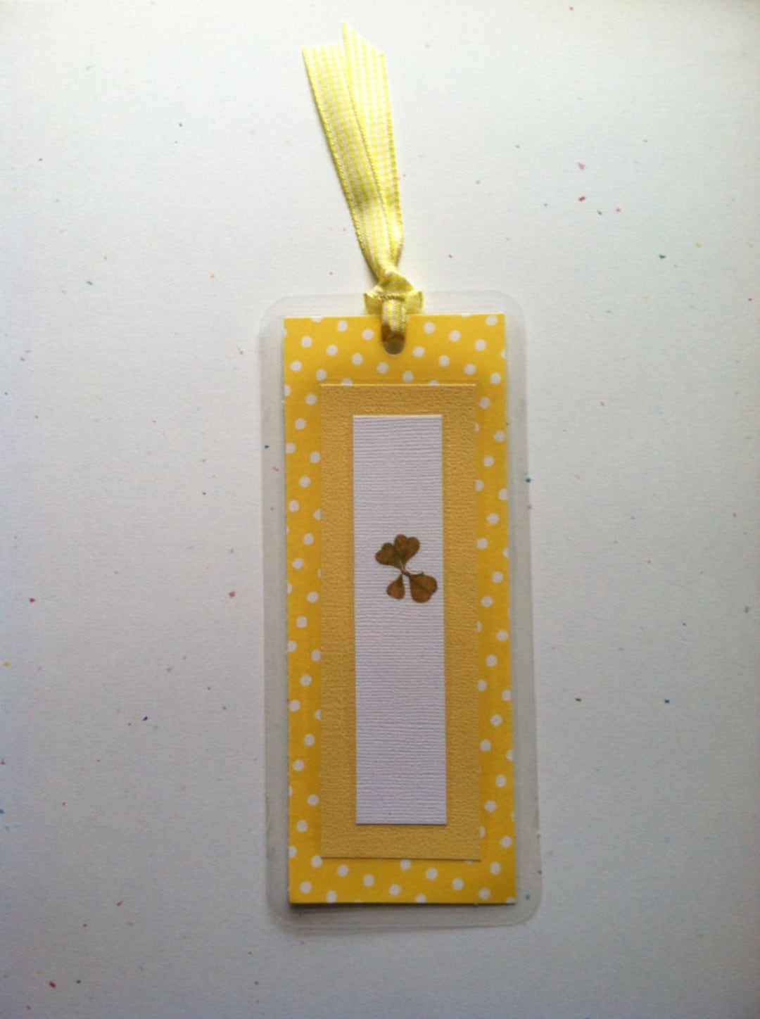 Four-leaf Clover Bookmark - Yellow - Etsy