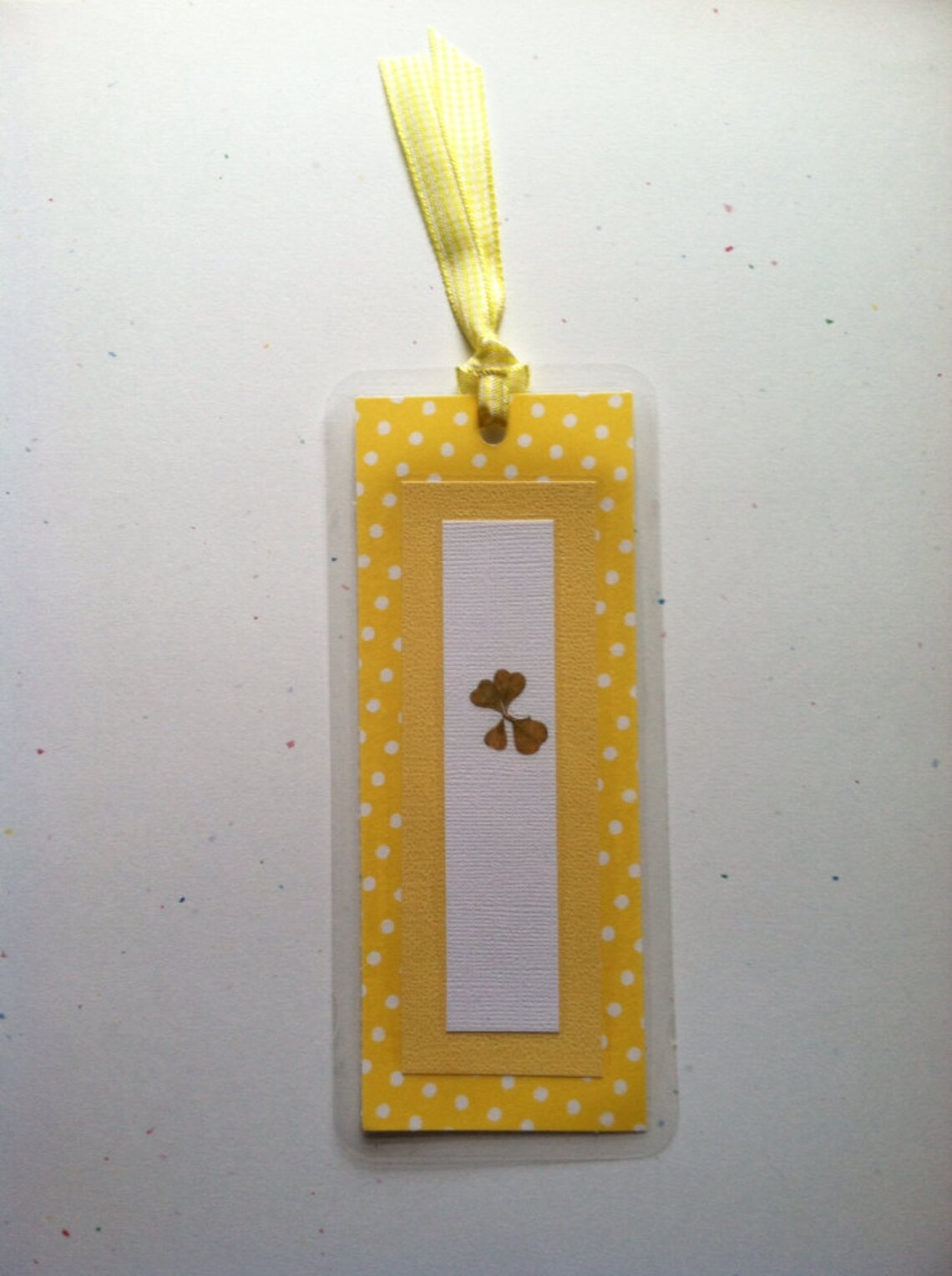 Four-leaf Clover Bookmark - Yellow - Etsy