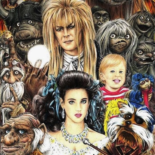 Labyrinth Montage 11 X 17 Colored Pencil Print - Etsy