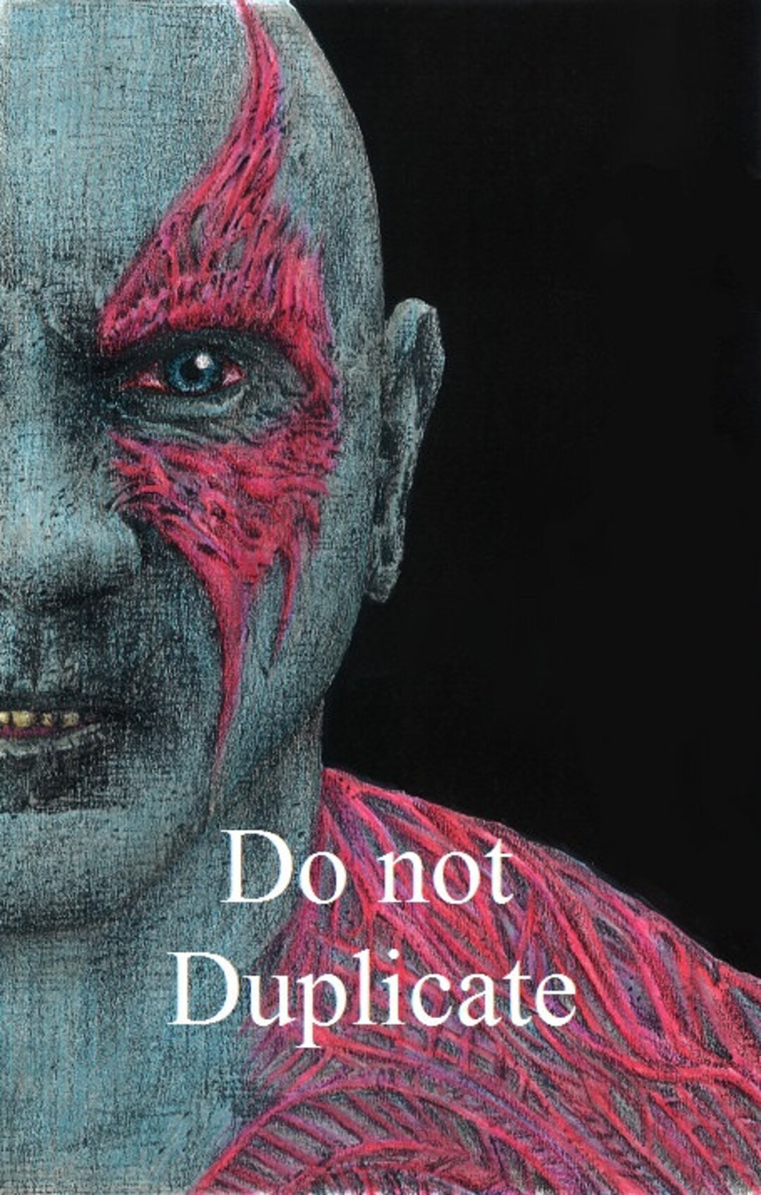 Guardians of the Galaxy "drax" 11 X 17 Colored Pencil Drawing Print - Etsy