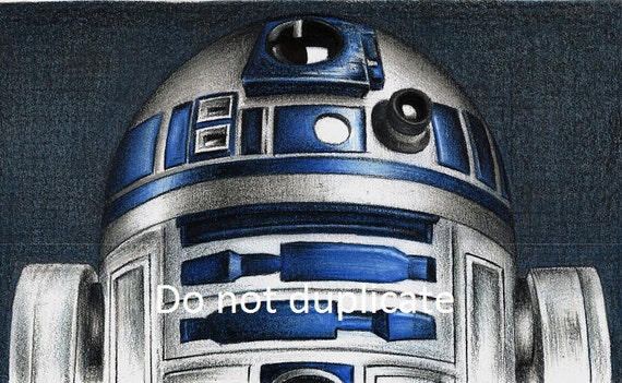 R2d2 Pencil Drawing
