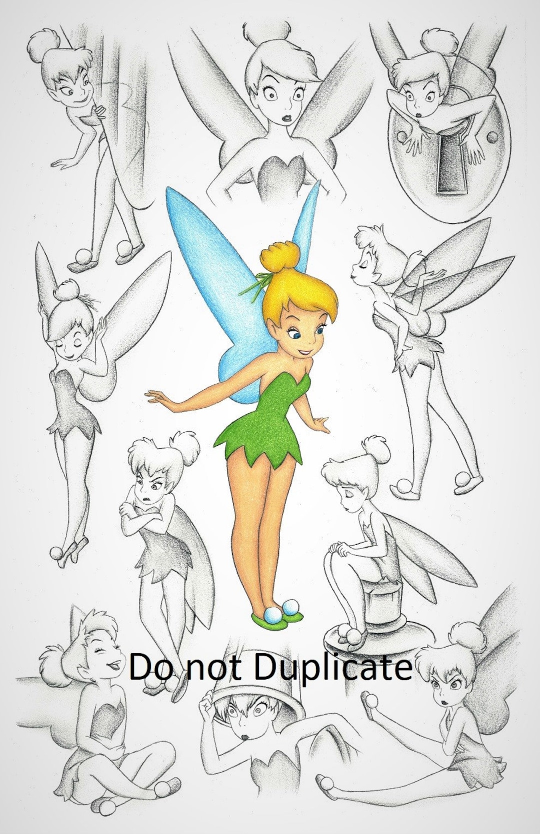 How To Draw Tinkerbell And Friends Step By Step