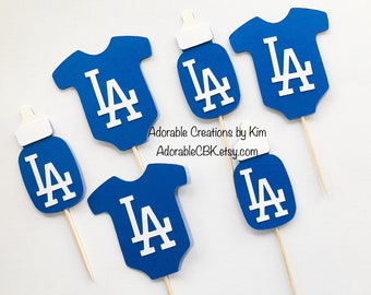 La Dodger Cupcake Toppers - Etsy